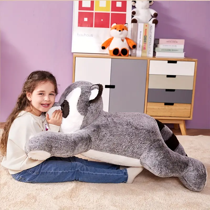 Cuddly Giant Raccoon Plush – Plush Passion