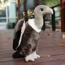 Lifelike Fluffy Vulture Plush – Plush Passion